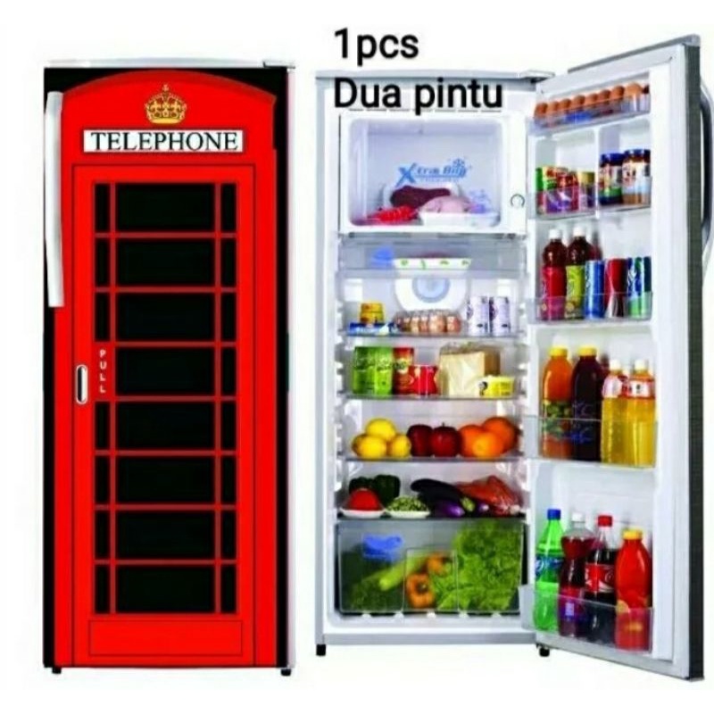 Jual Wallpaper Sticker Kulkas Pintu 1,Motif Telepon | Shopee Indonesia
