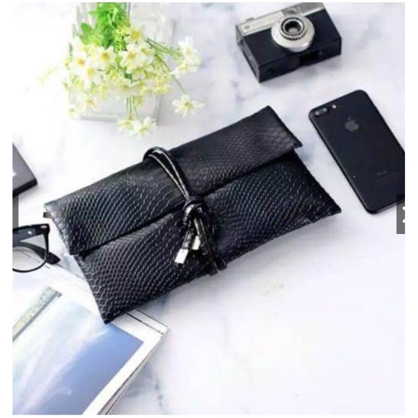 Jual TAS CLUCTH WANITA / TAS SKIN SNAKE PREMIUM / TAS FLIP WANITA ...