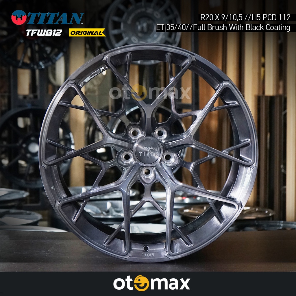 Jual Velg Mobil Titan TFW812 Original Ring 20 Full Brush With Black ...