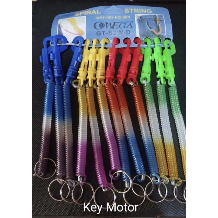 Jual Gantungan Kunci Spiral Per Elastis Karet Murah | Shopee Indonesia