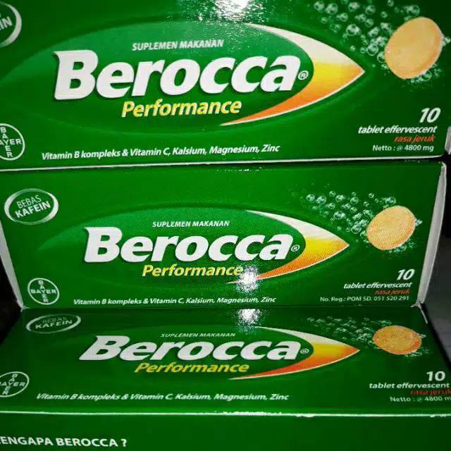 Jual Berocca Tablet Effervescent 10 Tablet Multivitamin dan mineral ...