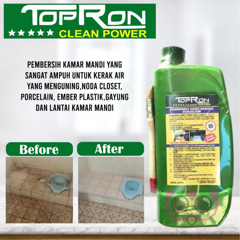 Jual TOPRON CLEAN POWER DAN MAWAR SUPER CLEANER 1L | Shopee Indonesia