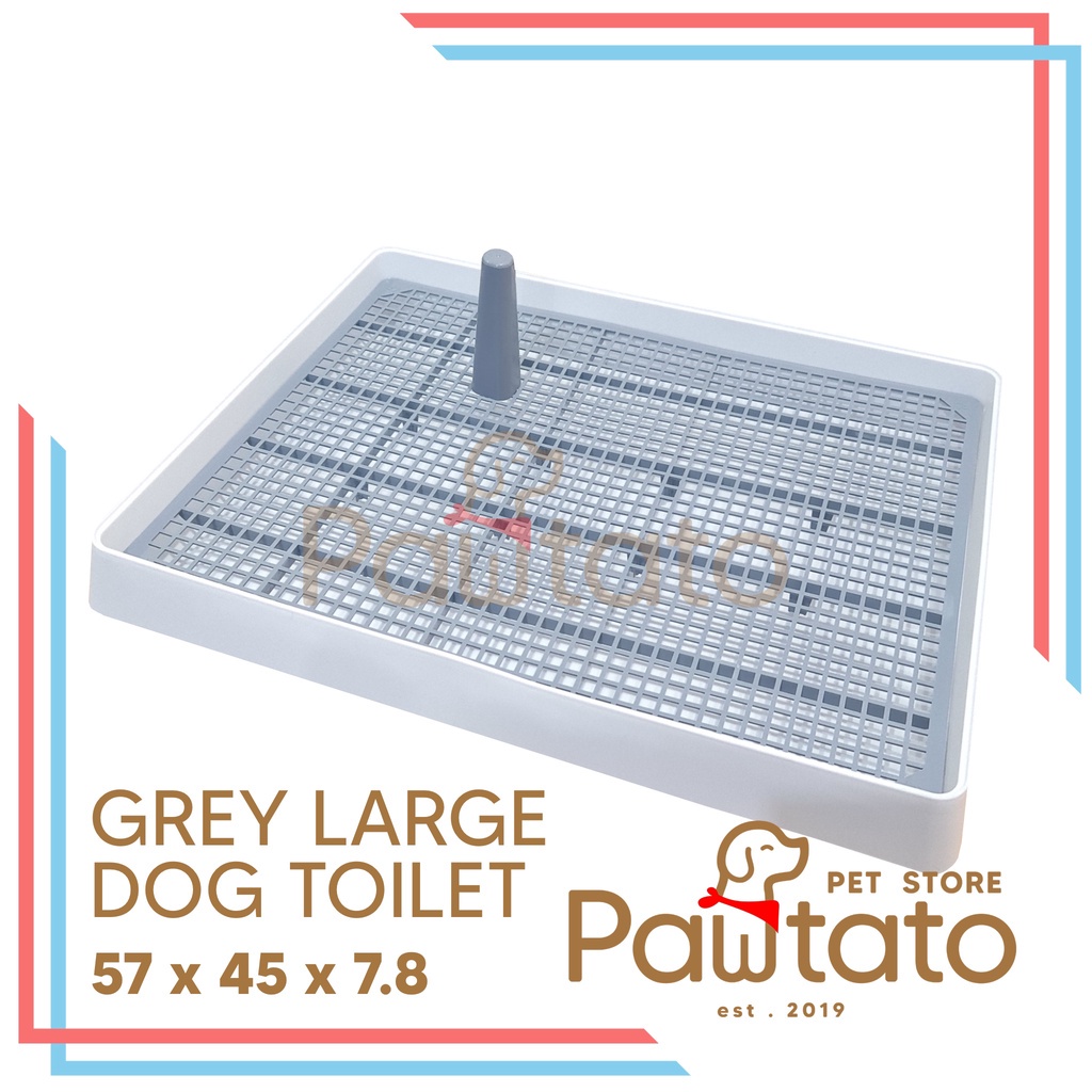Jual Toilet Anjing Large White Grey Alas Pipis Poop Pee Tray Puppy Dog ...