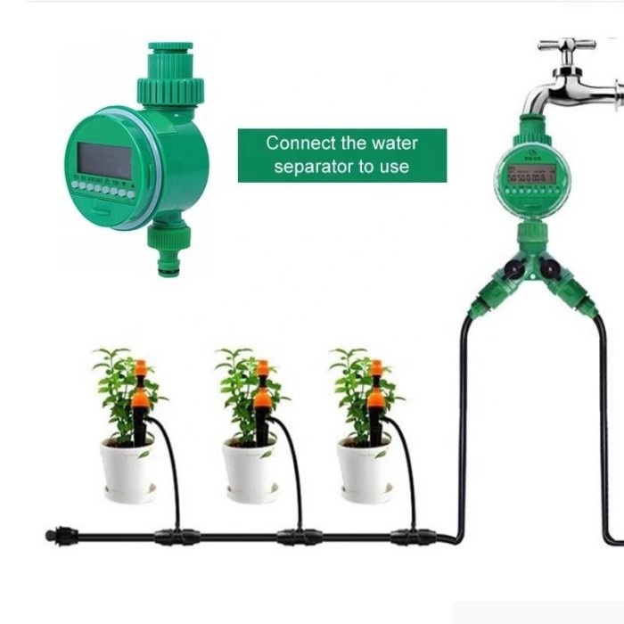 Jual Timer Penyiraman Kebun Otomatis Valve Water Timer Automatic LCD ...