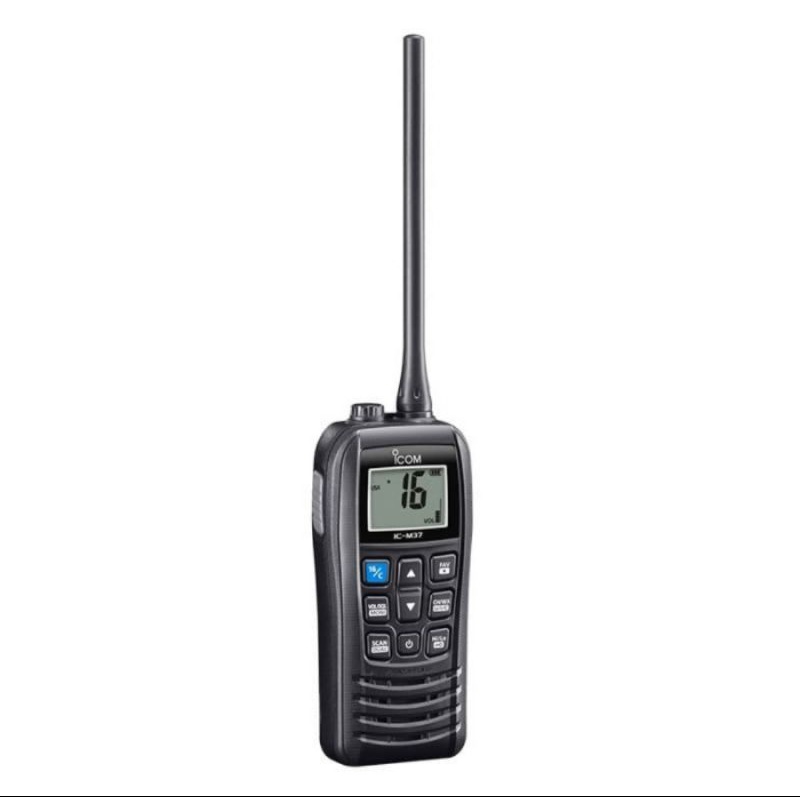 Jual Icom IC-M37 HT Marine 6Watt VHF Waterproof Floating ICM37 | Shopee ...