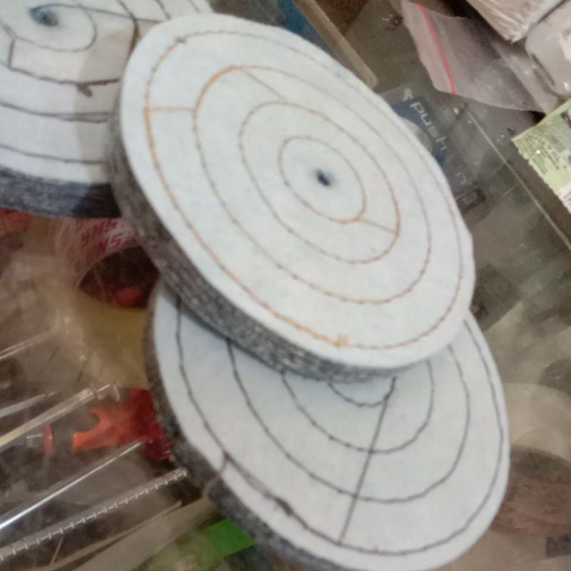 Jual kain poles jeans 4" 4 inch kain roda jeans tebal polish mata poles ...