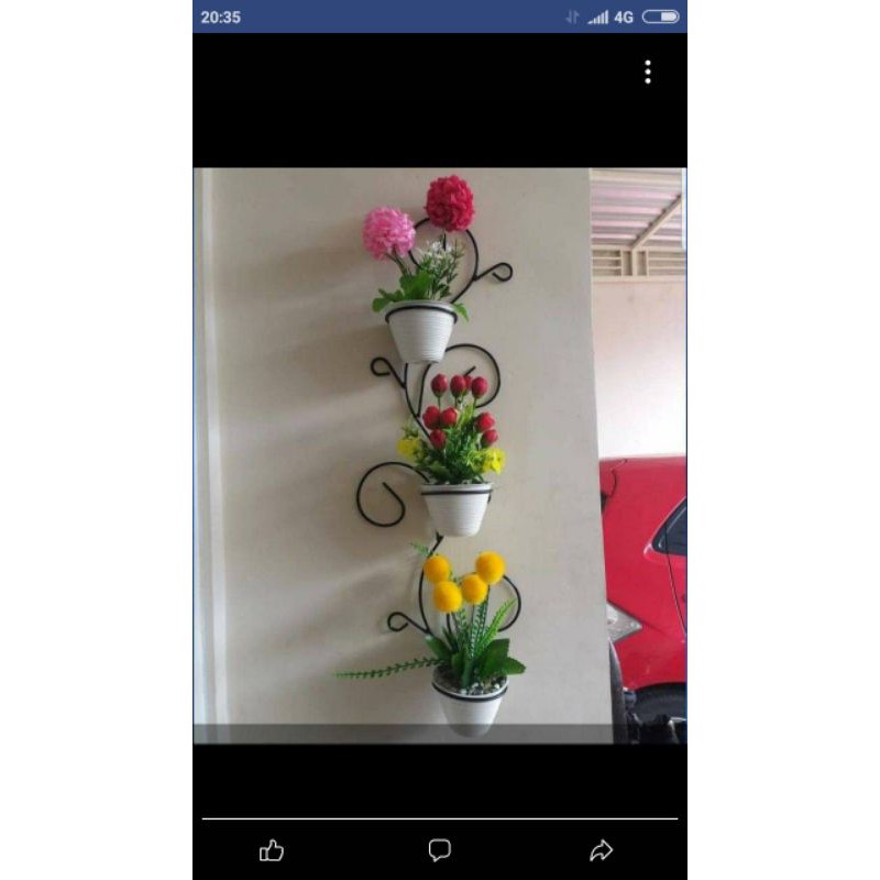 Jual standing dinding besi vas bunga | Shopee Indonesia