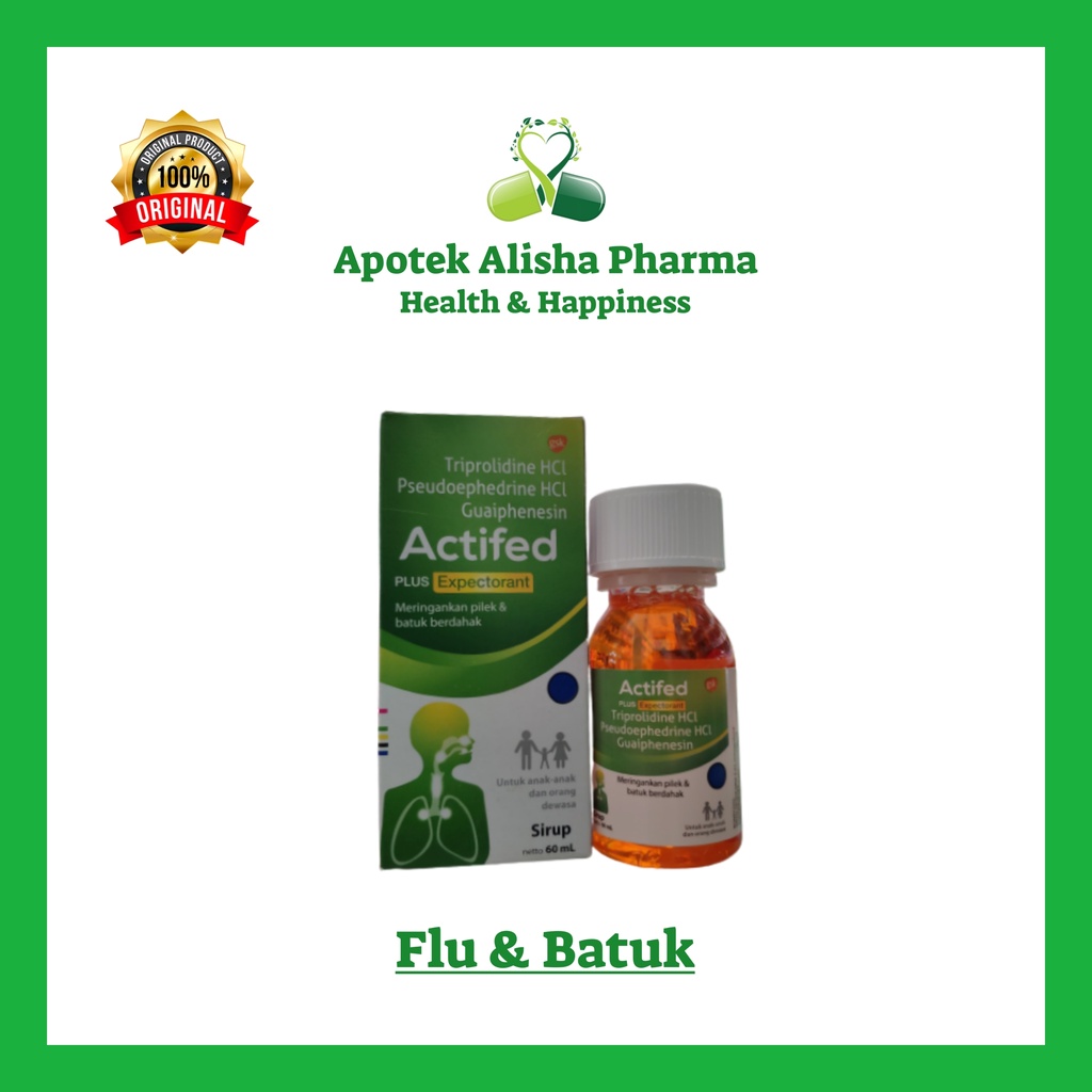 Jual Actifed Sirup Kuning Flu Pilek Anak / Actived Plus Expectorant ...
