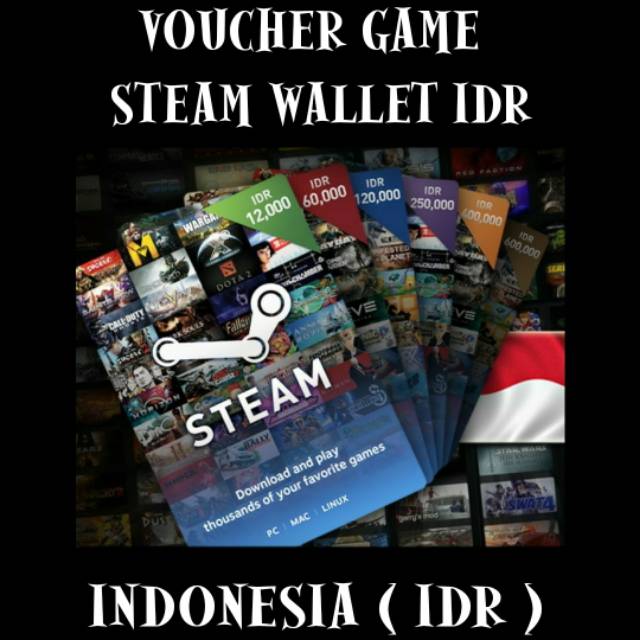 Jual STEAM WALLET INDONESIA CODE IDR 6K - 9K - 12K | Shopee Indonesia