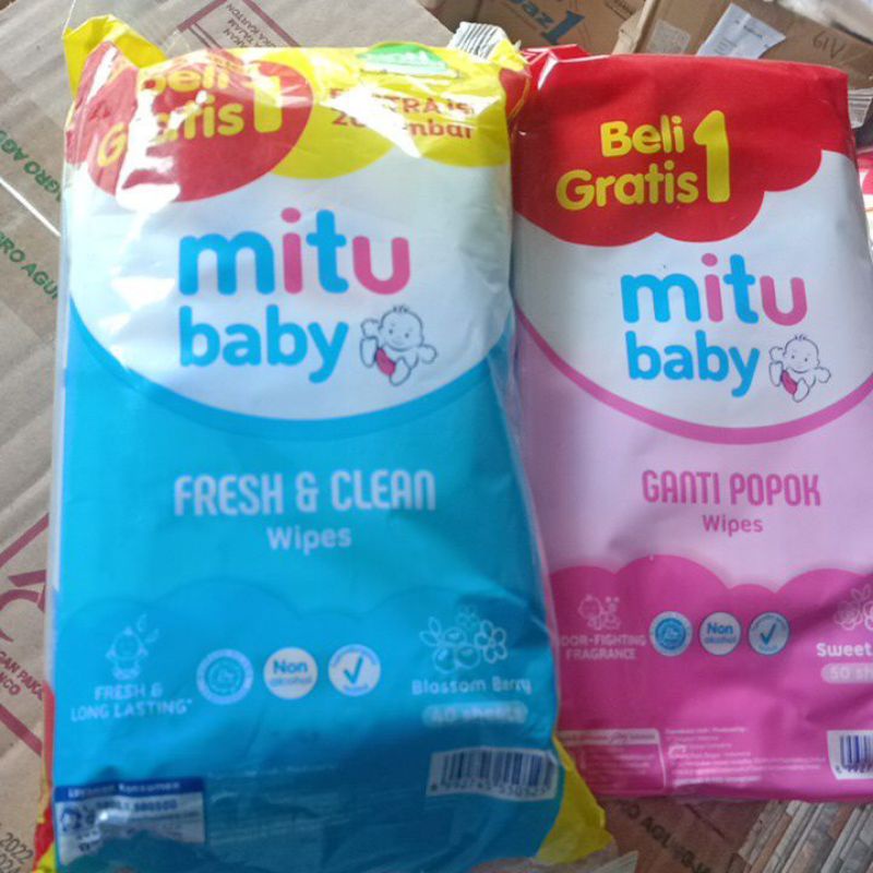Jual Tisu basah Mitu 50sheet B1g1 | Shopee Indonesia