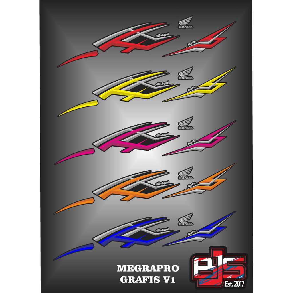 Jual Striping mega pro primus - Stiker Decal megapro primus graf V1 ...