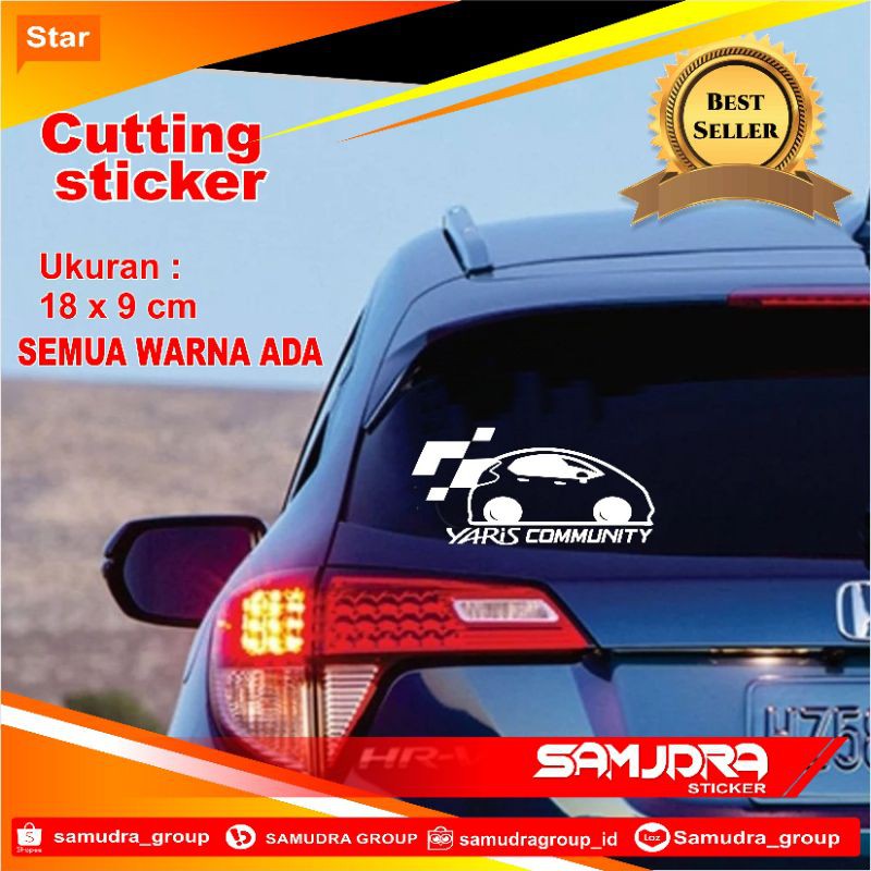 Jual Cutting sticker yaris community variasi body/bemper mobil keren ...