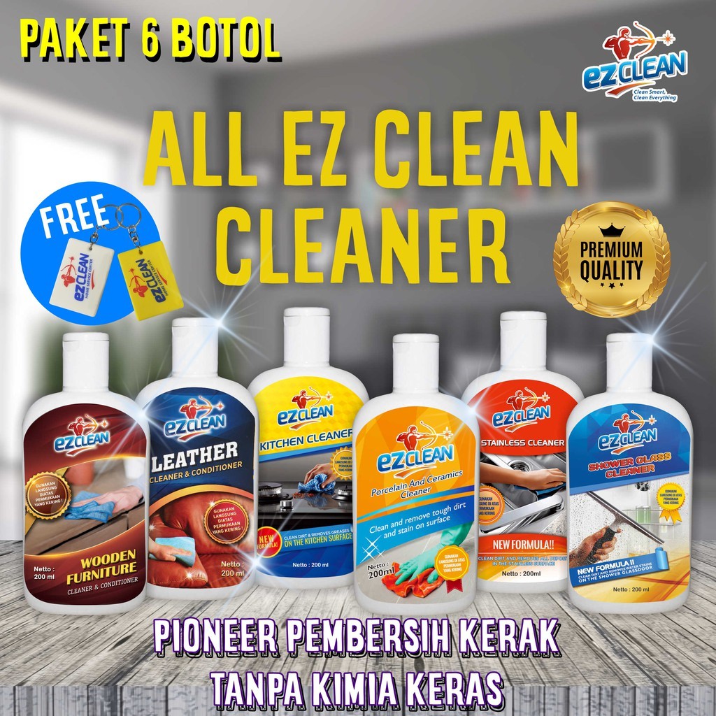 Jual PAKET ALL EZCLEAN CLEANER PEMBERSIH PORSELEN & KERAMIK, STAINLESS ...