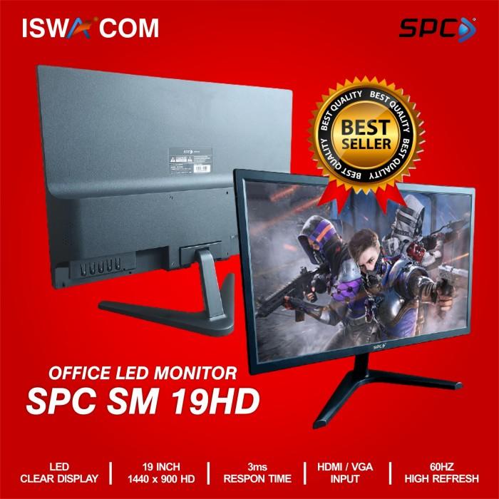 Jual SPC MONITOR LED SM-19HD 19 inch HDMI VGA | Shopee Indonesia