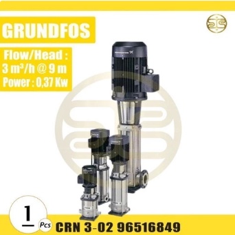 Jual Pompa Grundfos CRN 3 m3/h 0.75kW Head 38 - 46 meter Centrifugal Pump | Shopee Indonesia
