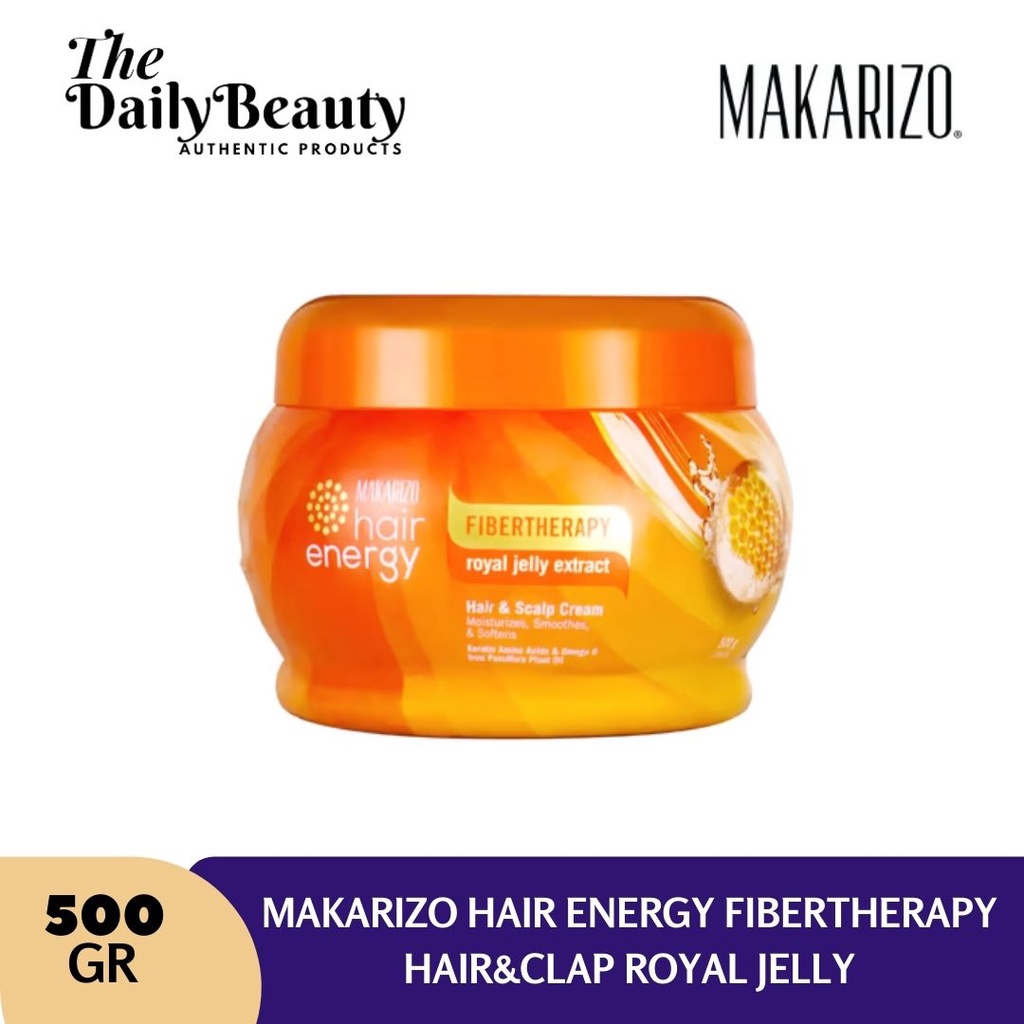 Jual Makarizo - Hair Energy Fibertherapy Hair & Scalp Creambath Royal Jelly | Shopee Indonesia