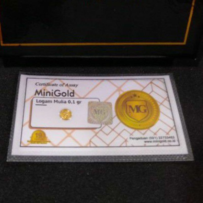Jual Mini Gold 0.1gr 24K / Logam Mulia / Emas Batangan + Kwitansi Asli ...