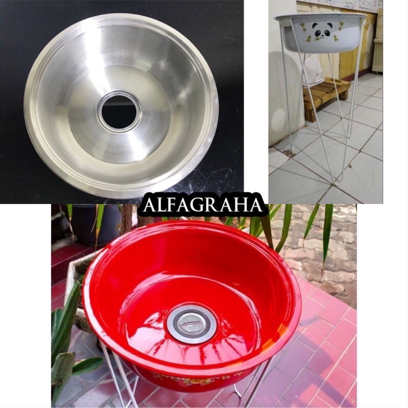 Jual SINK SB / SINK BULAT / BAK CUCI PIRING BULAT 40CM | Shopee Indonesia
