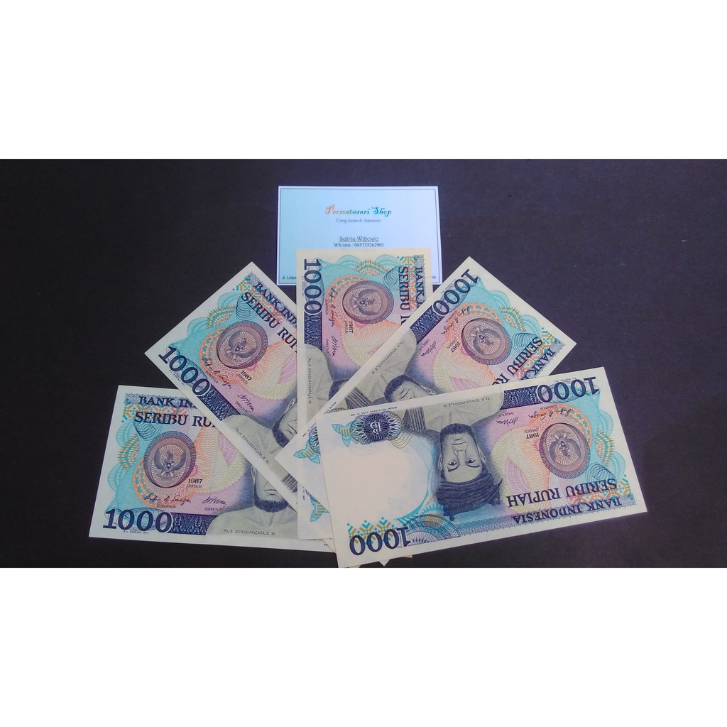 Jual Uang kuno lama jadul 1000 rupiah seri sisingamangaraja tahun 1987 ...