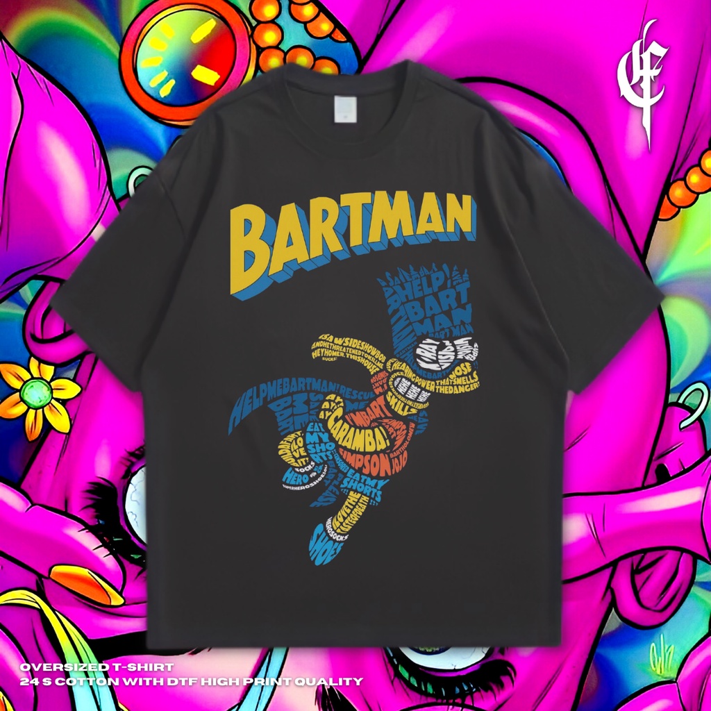 Jual Psycho Crucify "Bartman" Oversized T-Shirt | Kaos Bart Simpson ...
