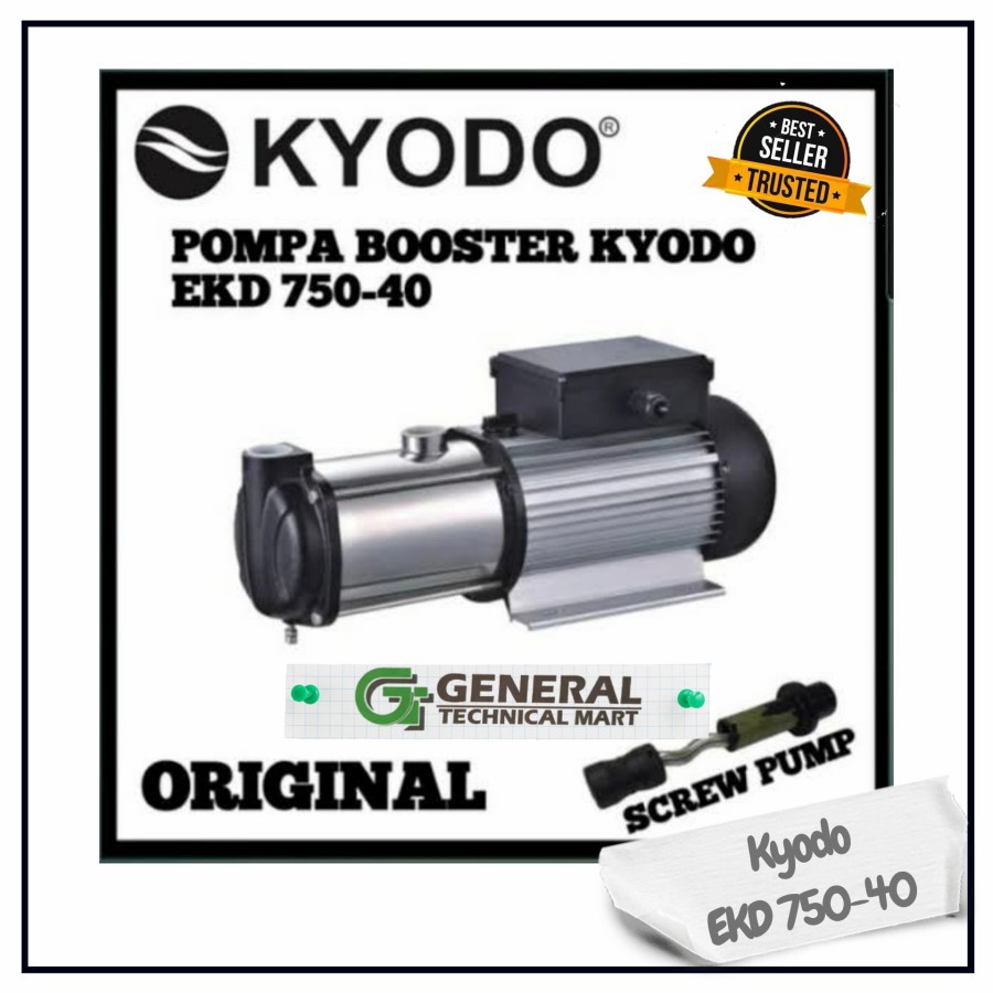 Jual Pompa Booster Membran RO 2000 GPD Kyodo EKD 750-40 High Pressure Screw | Shopee Indonesia