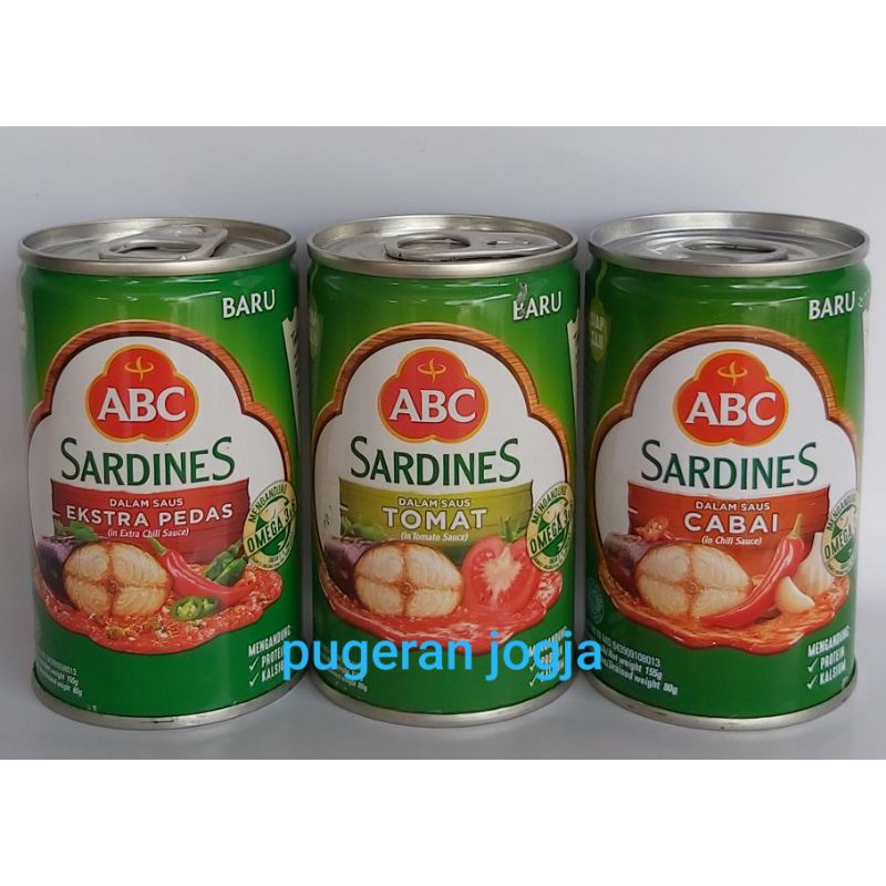 Jual ABC Sarden / Sardines 155gr | Shopee Indonesia