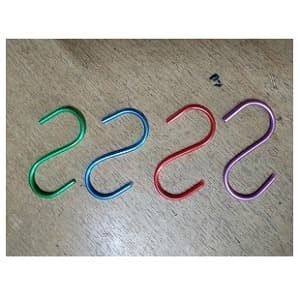 Jual Gantungan Huruf S Besi Lapis Pelastik / Pengait Besi S (3mm ...
