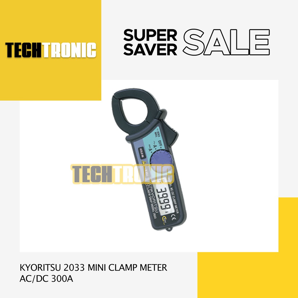 Jual Kyoritsu 2033 MINI CLAMP METER AC/DC 300A - TECHTRONIC | Shopee ...