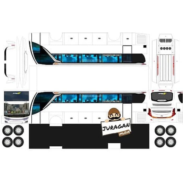 Jual DIY Miniatur Bus Versi Polosan Papercraft Lembaran | Shopee Indonesia