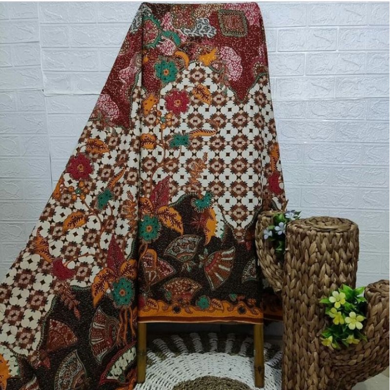 Jual 15 motif bunga batik solo / batik sragen / batik solo / kain batik ...