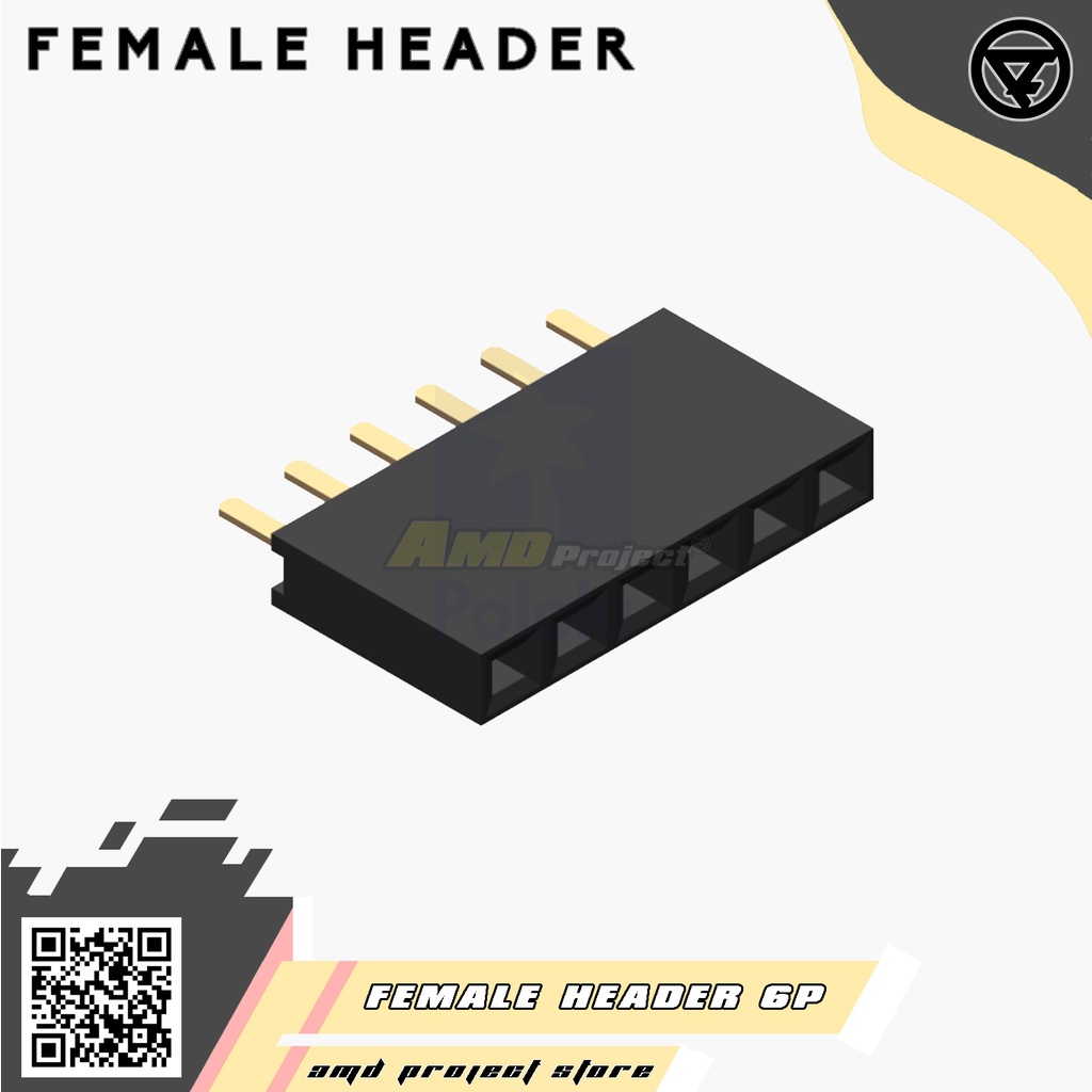 Jual Pin Header Female 6P 6 Pin For Arduino Uno Mega | Shopee Indonesia