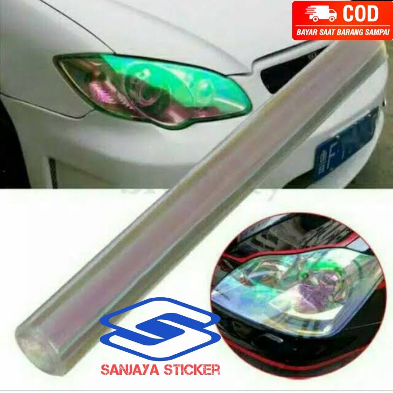 Jual Stiker lampu Skotlet lampu putih pelangi Stiker hybrid Sticker ...
