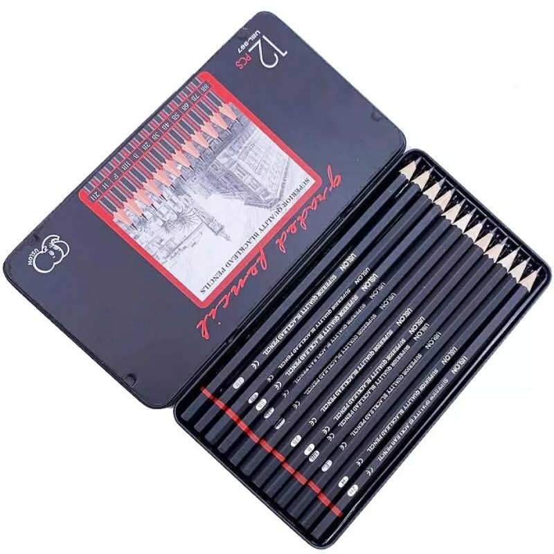 Jual Uslon Graded Pencils 12 pcs | Shopee Indonesia