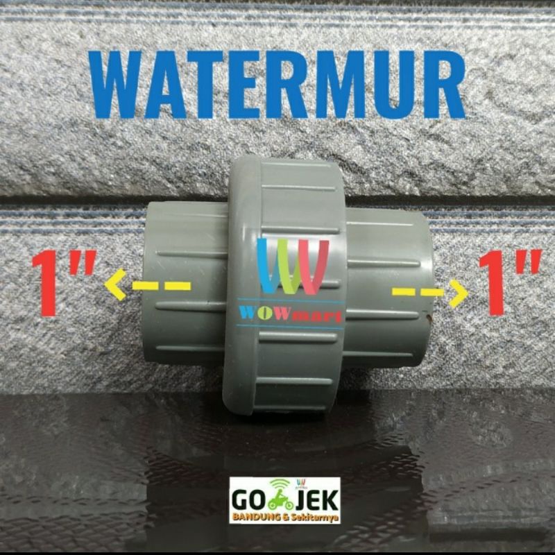Jual Watermur 1 " Inch PVC Polos Asli Water Mur Watermoor 1" Inci Sambungan Pipa | Shopee Indonesia