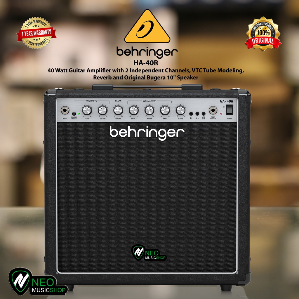 Jual Behringer HA40R 40 Watt Guitar Amplifier with 2 Independent ...