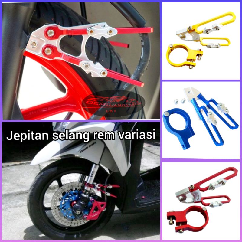 Jual Jepitan Selang Rem V Cnc Bisa Universal Motor | Shopee Indonesia