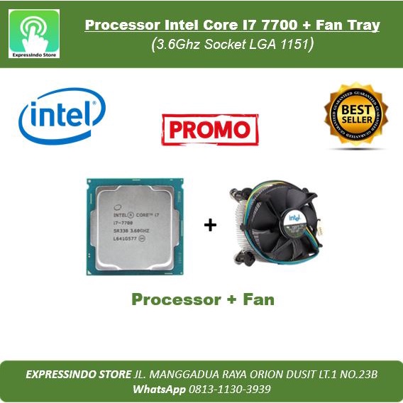 Jual Processor Intel Core I7 7700 + Fan Tray (3.6Ghz Socket LGA 1151) | Shopee Indonesia