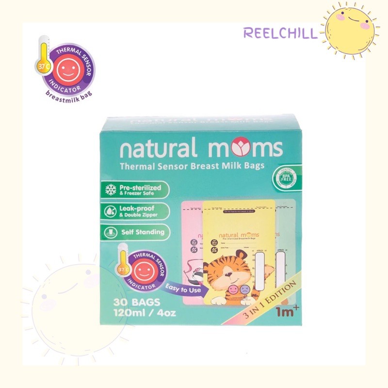Jual Natural Moms 120ml Kantung ASIP, breastmilk storage Natural Moms ...