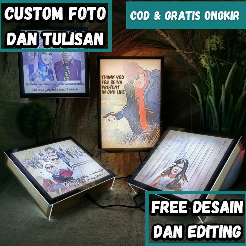 Jual Custom Foto dan Tulisan - Hadiah Unik/Kado Ulang Tahun/Pernikahan ...