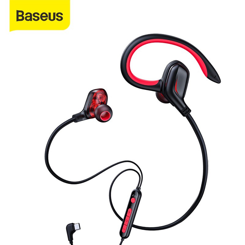 Jual Baseus Handsfree GAMO C18 Type-C Wired Earphone Gaming Mic Gaming ...