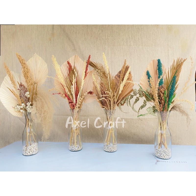 Jual Dried Flower In Vas / Bunga Kering Paket / Bunga yang di keringkan ...