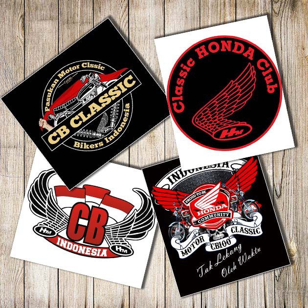 Jual sticker cb100 stiker honda cb classic sticker motor jadul motor ...