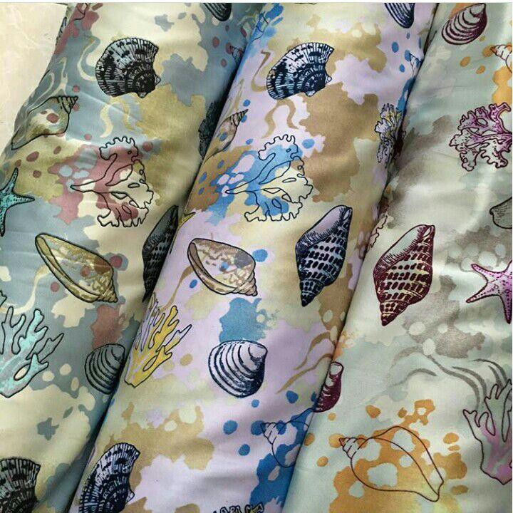 Jual KAIN MAXMARA MOTIF KERANG - harga per 0,5 meter | Shopee Indonesia