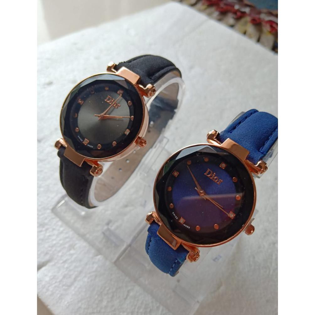 Jual Jam tangan pria dan wanita FL tanggal aktif tali kulit motif ( ada ...