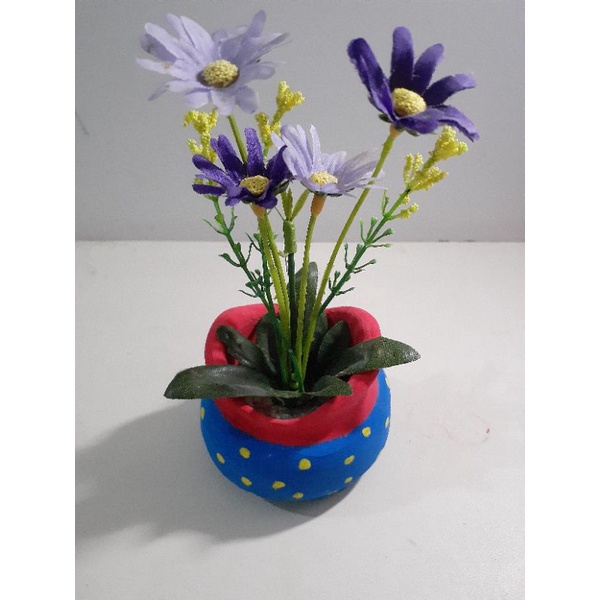 Jual pot bunga mini produk kerajinan gerabah | Shopee Indonesia