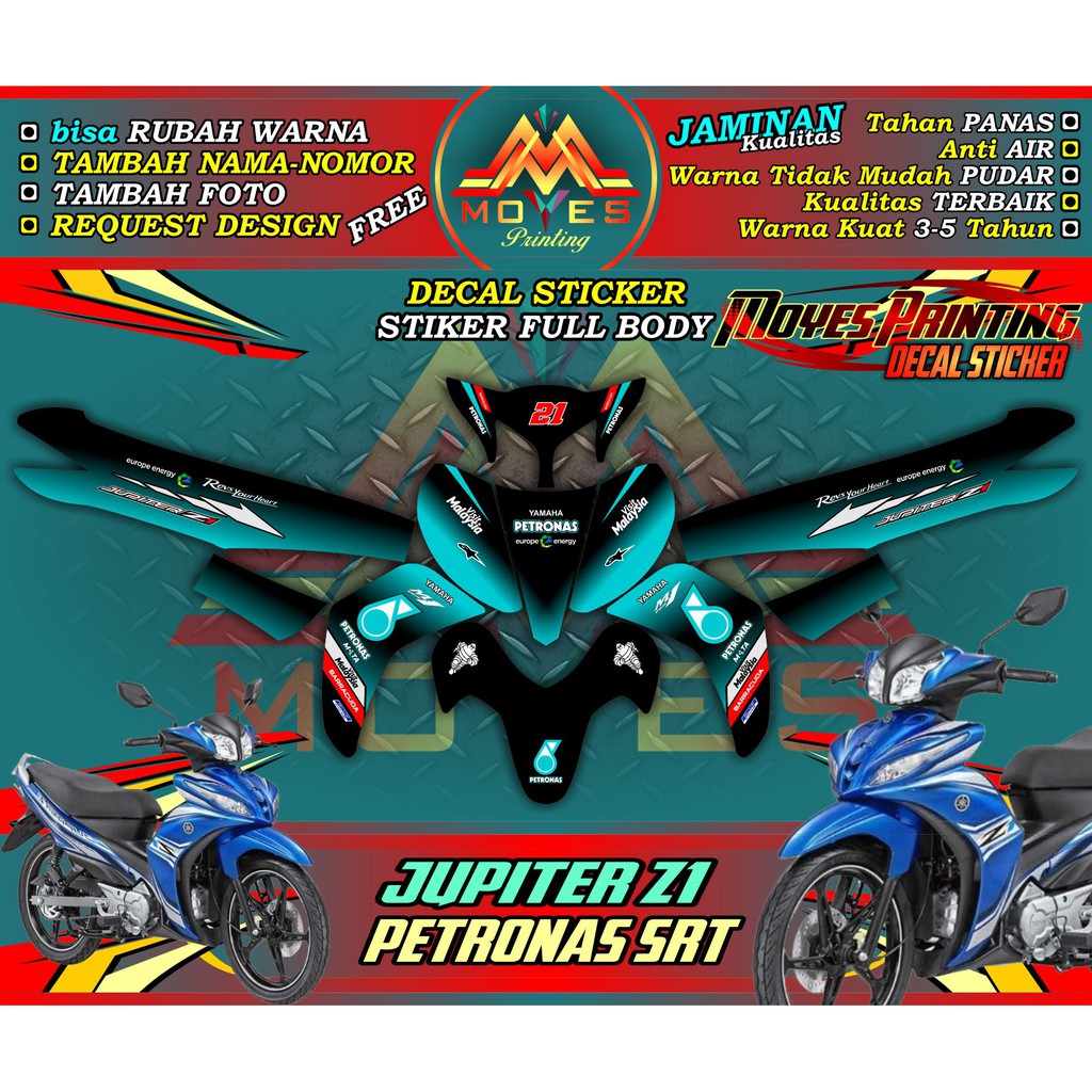 Jual decal jupiter z1 sticker yamaha jupiter z1 stiker motor jupiter z1 ...