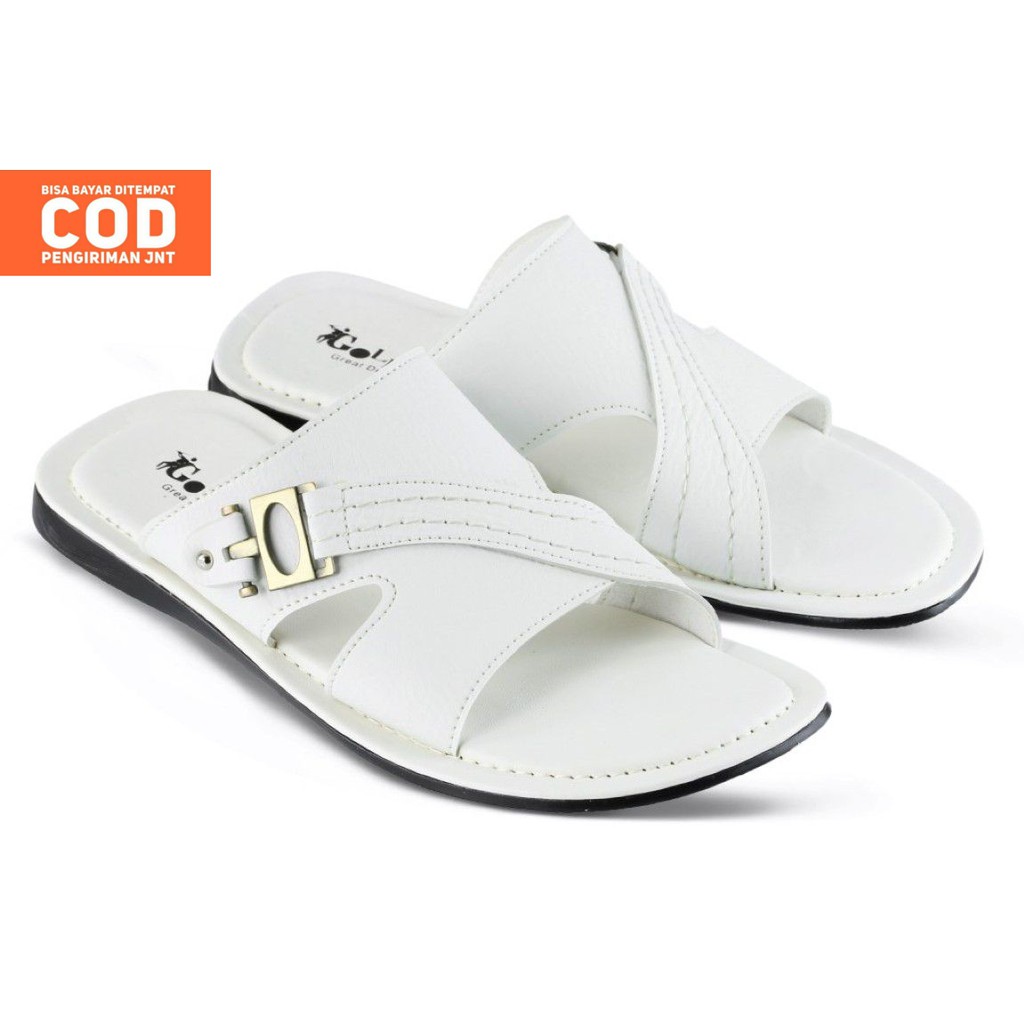 Jual SANDAL SENDAL SELOP PRIA DEWASA REMAJA WARNA PUTIH ORIGINAL GOLFER ...