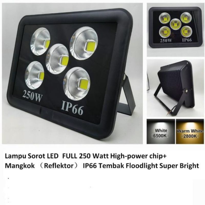 Jual lampu sorot LED 250w/floodlight LED 250w | Shopee Indonesia