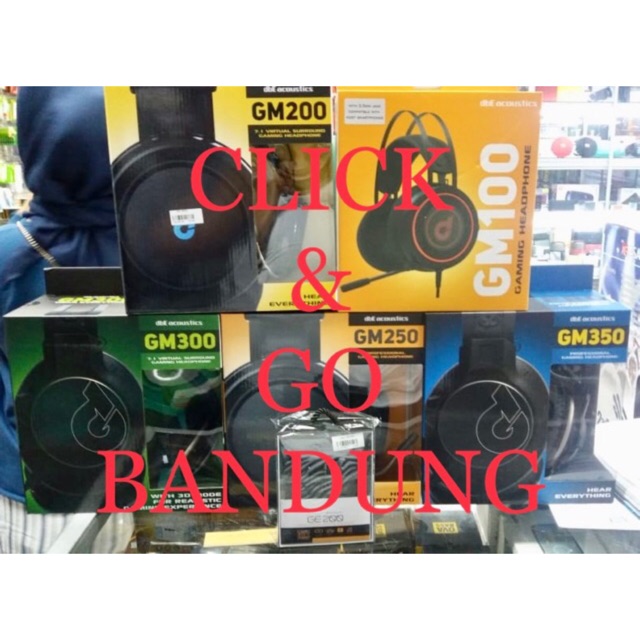 Jual DBE Headset office Headphone operator zoom meeting with microphone ...