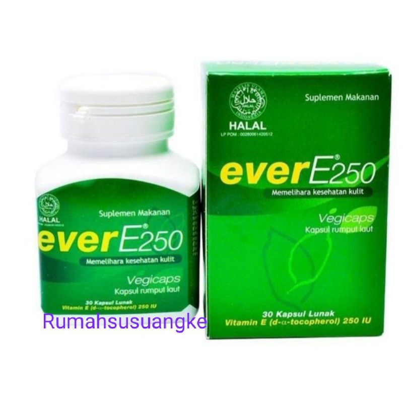Jual ever E 250 botol isi 30 kapsul lunak | Shopee Indonesia
